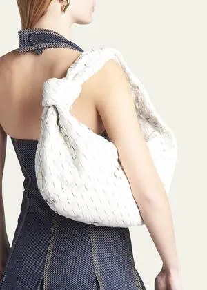 Bottega Veneta Jodie Hobo Bag - White