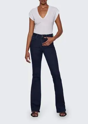 FRAME Le One Flare-Leg Jeans - Keller