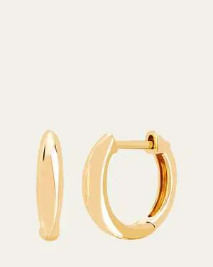 Ef Collection 14k Dome Mini Huggie Earring - Gold