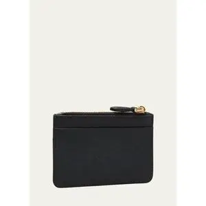 Prada Saffiano Card Case With Triangle Snap