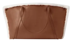 Akris Ai Medium Shearling Reversible Tote Bag