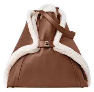 Akris Ai Medium Shearling Reversible Tote Bag