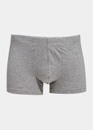 Hanro Cotton Superior Boxer Briefs Middling Melange
