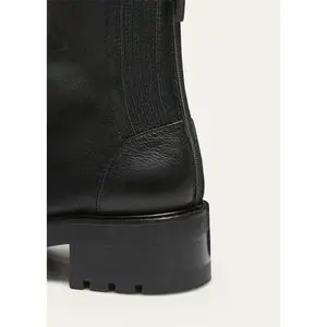 AQUAZZURA St Honore Leather Zip Booties
