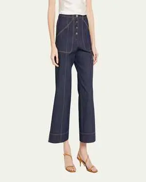 Cinq À Sept Benji Wide-leg Denim Pants