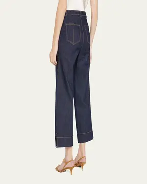 Cinq À Sept Benji Wide-leg Denim Pants