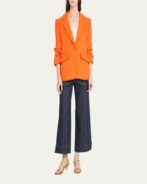 Cinq À Sept Benji Wide-leg Denim Pants