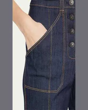 Cinq À Sept Benji Wide-leg Denim Pants