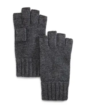 Bloomingdale'S Exclusive Fingerless Gloves - Gray