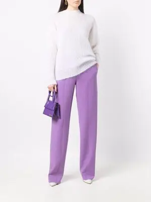 FERRAGAMO Straight-leg Trousers - Purple