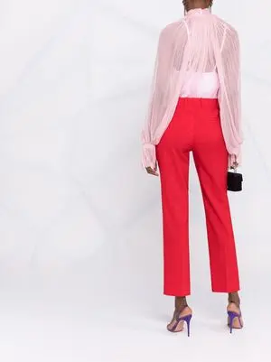 ATU BODY COUTURE Pussy-bow Silk Blouse - Pink
