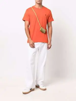 Polo Ralph Lauren Embroidered-logo Short-sleeve T-shirt - Orange