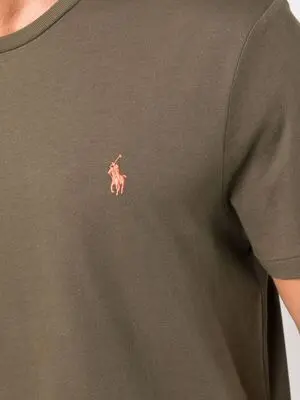 Polo Ralph Lauren Embroidered-logo Short-sleeve T-shirt - Green
