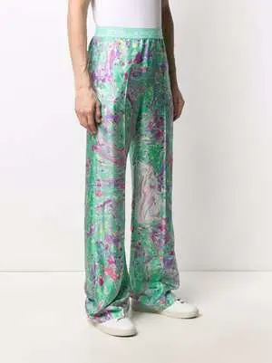 Stella McCartney X Ed Curtis Oil Swirl Trousers