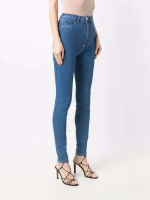 Philipp Plein High-waist Jeggings - Blue
