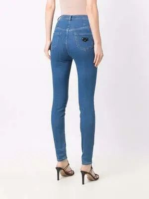 Philipp Plein High-waist Jeggings - Blue