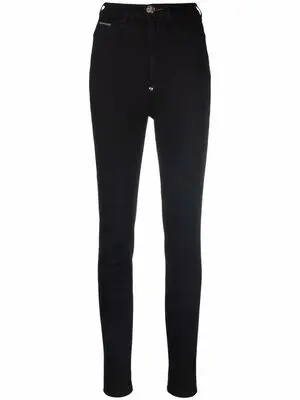 Philipp Plein Super High Waist Skinny Jeans - Black
