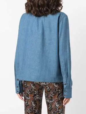 Tory Burch Ruffle-neck Blouse