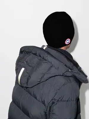 Canada Goose Arctic Disc Ribbed-knit Beanie - Black