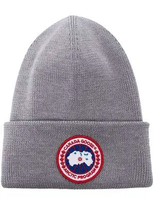 Canada Goose Arctic Disc Ribbed-knit Beanie - Grey