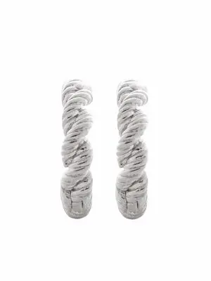 Monica Vinader Corda Huggie Earrings - Silver