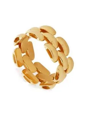 Monica Vinader Heirloom Woven Chain Ring - Gold