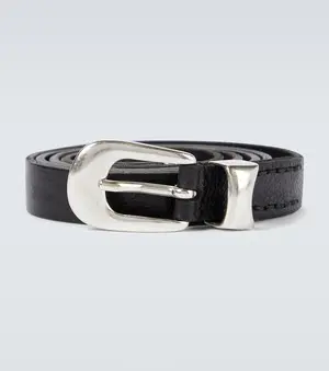Our Legacy Leather Belt - Black