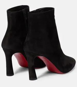 CHRISTIAN LOUBOUTIN Eleonor 85 Suede Ankle Boots