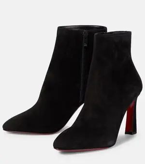 CHRISTIAN LOUBOUTIN Eleonor 85 Suede Ankle Boots