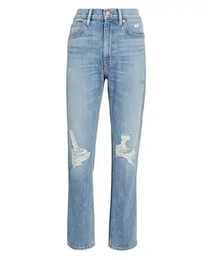 SLVRLAKE Virginia Slim Straight-leg Jeans - Rolling Waters