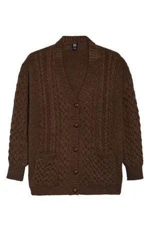 BDG URBAN OUTFITTERS Aran Mix Stitch Cardigan