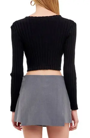 Endless Rose Crop Long Sleeve Top