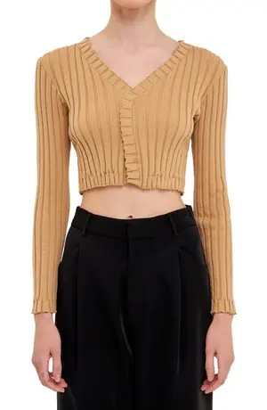 Endless Rose Crop Long Sleeve Top