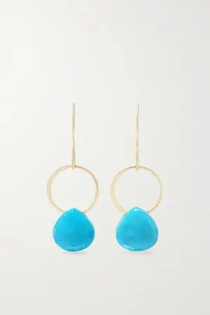 MELISSA JOY MANNING 14-karat Recycled Hoop Earrings - Blue