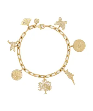 SYDNEY EVAN Combo 14-karat Diamond And Sapphire Bracelet