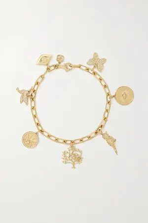 SYDNEY EVAN Combo 14-karat Diamond And Sapphire Bracelet