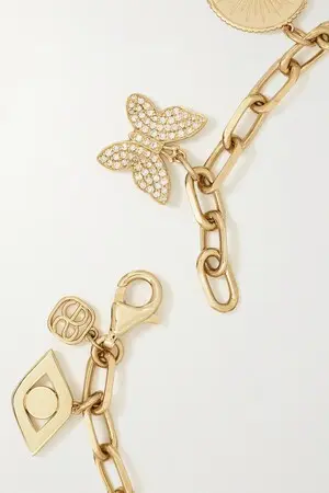 SYDNEY EVAN Combo 14-karat Diamond And Sapphire Bracelet