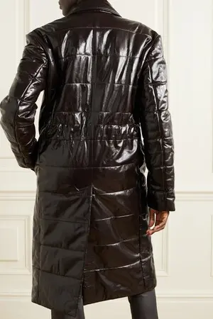 Remain Birger Christensen Gia Quilted Patent-leather Coat