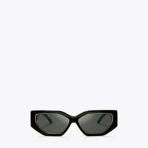 Tory Burch Kira Geometric Sunglasses Black