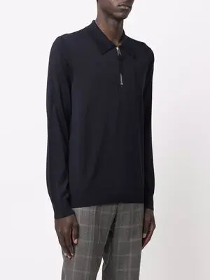 BILLIONAIRE Pullover Zip Jumper - Blue
