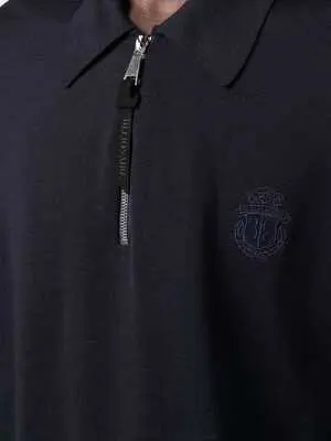 BILLIONAIRE Pullover Zip Jumper - Blue