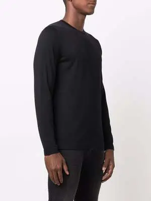 DELL'OGLIO Crew-neck Merino Jumper - Blue