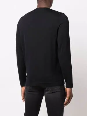 DELL'OGLIO Crew-neck Merino Jumper - Blue