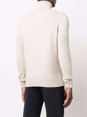 DELL'OGLIO Purl-knit Cashmere Jumper - Neutrals