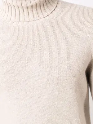 DELL'OGLIO Purl-knit Cashmere Jumper - Neutrals