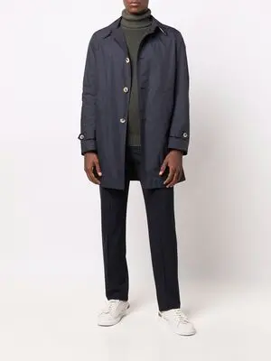 DELL'OGLIO Rib-trimmed Jumper - Green