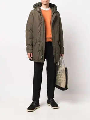 Woolrich Polar High Collar Parka - Green