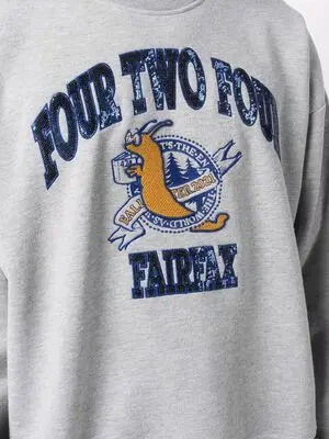 424 Embroidered Varsity-style Sweatshirt