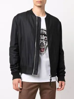 BILLIONAIRE Wolf-print Bomber Jacket