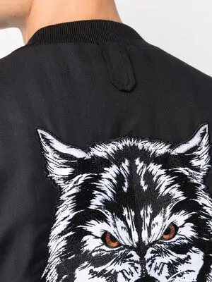 BILLIONAIRE Wolf-print Bomber Jacket